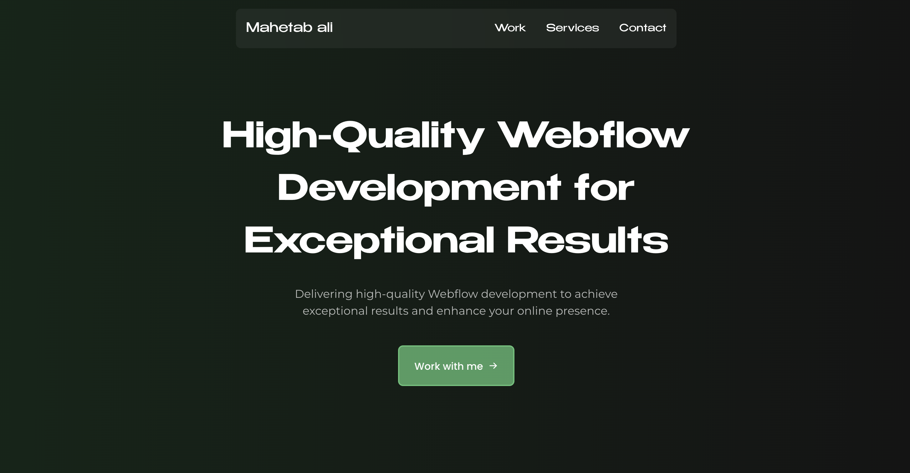 Mahetab ali - Webflow Developer